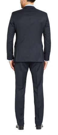 Abito elegante da uomo Digel Blu micro disegno in lana Reda Super 110