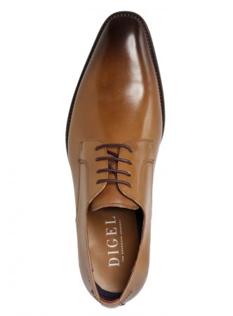 Men's elegant Digel color cognac shoe in real leather