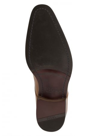 Men's elegant Digel color cognac shoe in real leather