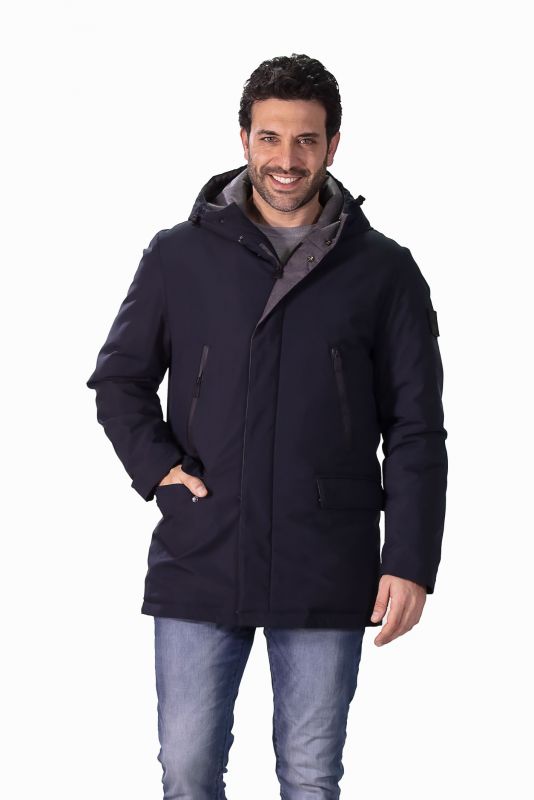Giaccone Uomo Blu Adimari Collezione Autunno Inverno – Saldi -15% Abbigliamento Maschile Italiano