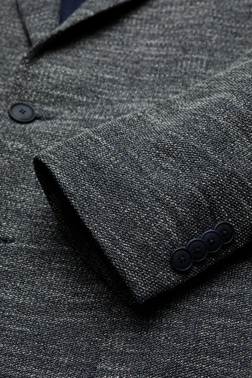 Grey Digel jacket in jersey drop four - Italian men's Grey Digel jacket in jersey drop four - Italian men's