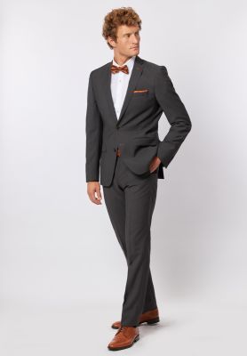 Men's suit roy robson grey slim fit wool Merlane – Italian Men's Clothing