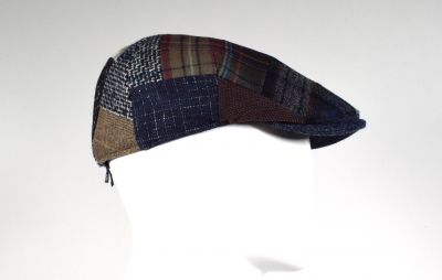 Panizza® Men's Beanie Pure Wool Patchwork - Men's Clothing Made in Italy