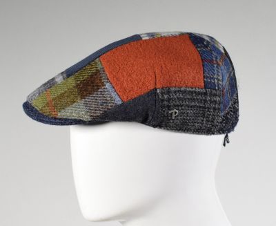 Panizza® Men's Beanie Pure Wool Patchwork - Men's Clothing Made in Italy